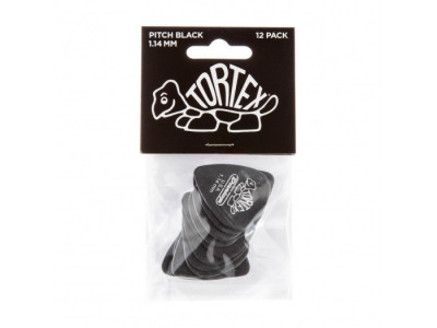 Jim Dunlop TORTEX® PITCH BLACK STANDARD PICK 1.14MM 488P114