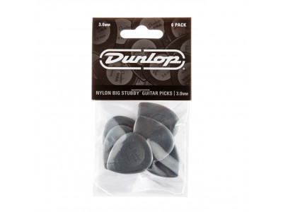 Jim Dunlop BIG STUBBY® NYLON PICK 3.0MM 445P300 (6 Pack)