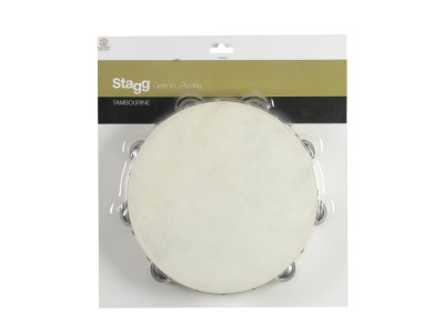 Stagg STA-1210
10" pre-tuned wooden tambourine with rivetted head and 2 rows of jingles