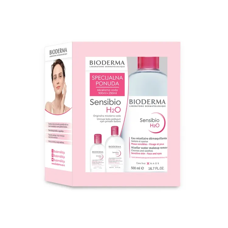 Bioderma Sensibio H2O micelarna voda 500ml + 200ml gratis