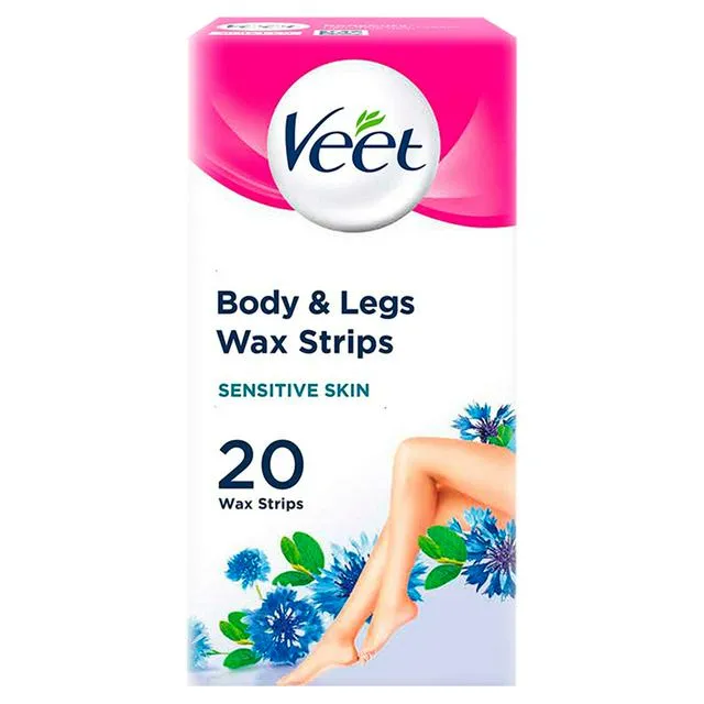 Veet Sensitive trake za depilaciju nogu 20 traka