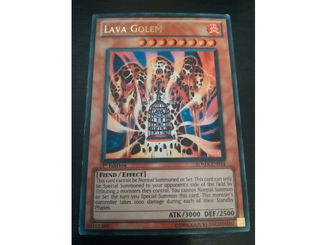Yu-GI-OH!- Lava Golem (Super rare)