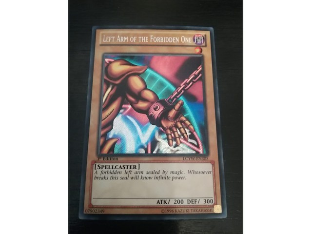 Yu-GI-OH!- Left Arm of the Forbiden One (Secret rare)