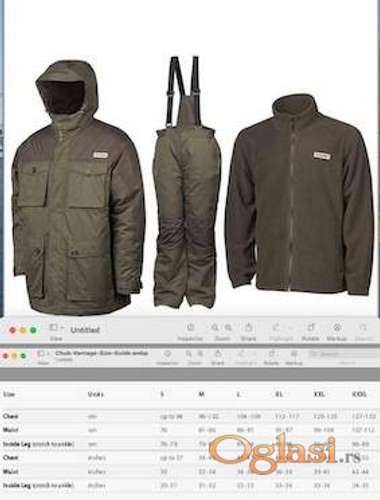 ODELO ZA PECANJE"Chub Vantage All Weather Suit g2