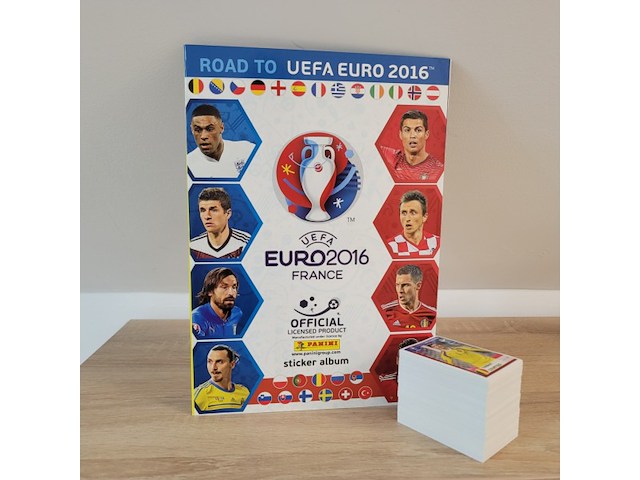 Road To Euro 2016 panini set i album glanc