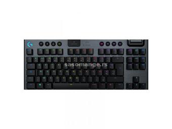 LOGITECH Bežična gejmerska tastatura G915 TKL Lightspeed Wireless (Crna)