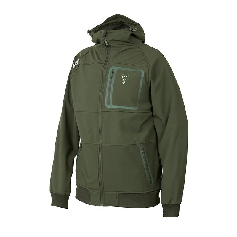 Fox COLLECTION GREEN & SILVER SHELL HOODIE-XL