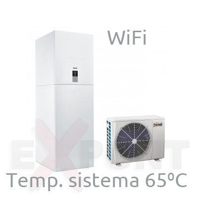 Toplotna pumpa vazduh voda inverter split R32 sa integrisanim bojlerom FERROLI OMNIA ST 4-16 kW