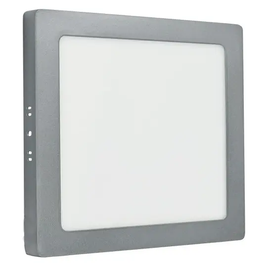 MITEA LIGHTING Nadgradni kvadratni LED panel M18NK-SIL 18W 6500K srebrni