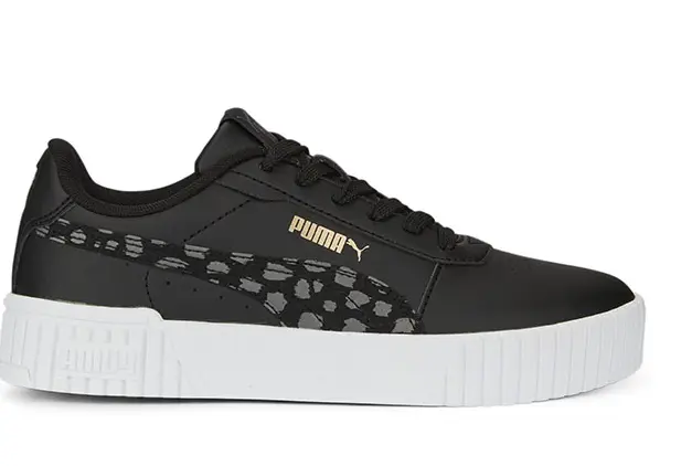 PUMA Patike za devojčice CARINA 2.0 ANIMAL BLACK crne