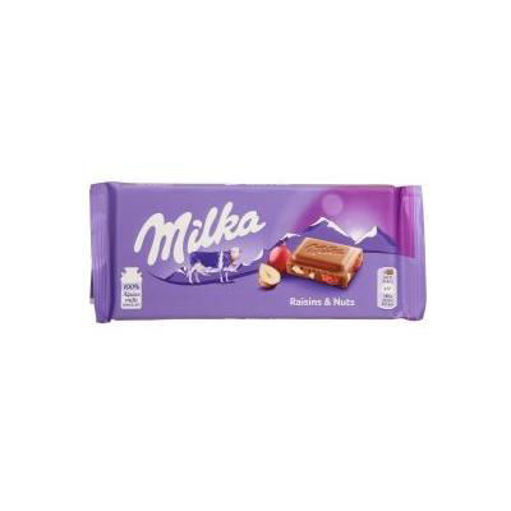 Čokolada MILKA grozđice lešnik 100g