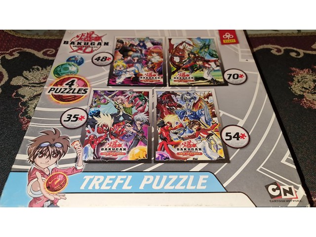 Bakugan puzzle , 4 u 1