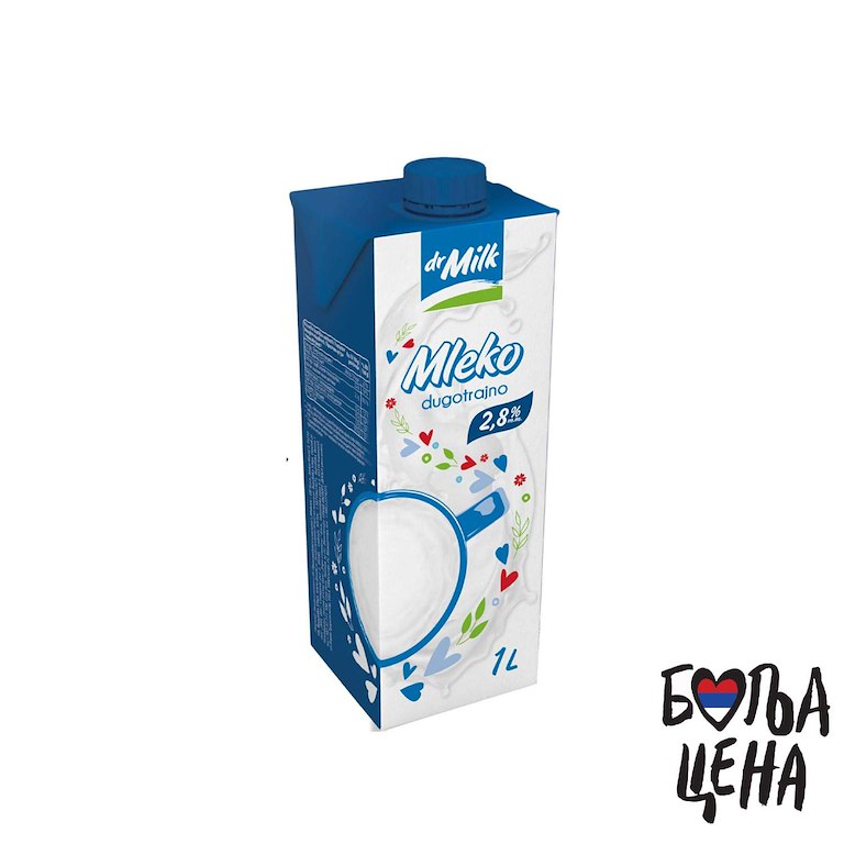 Mleko uht 2,8%mm 1l dr milk