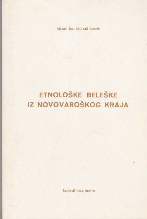 Etnološke beleške iz novovaroškog kraja