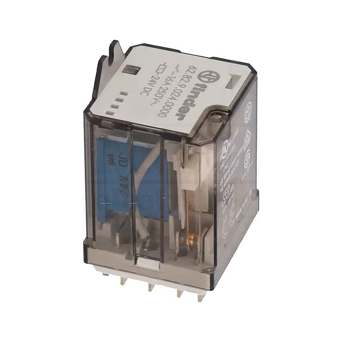 RELEJ FINDER 62.82 2xU 16A 24V DC