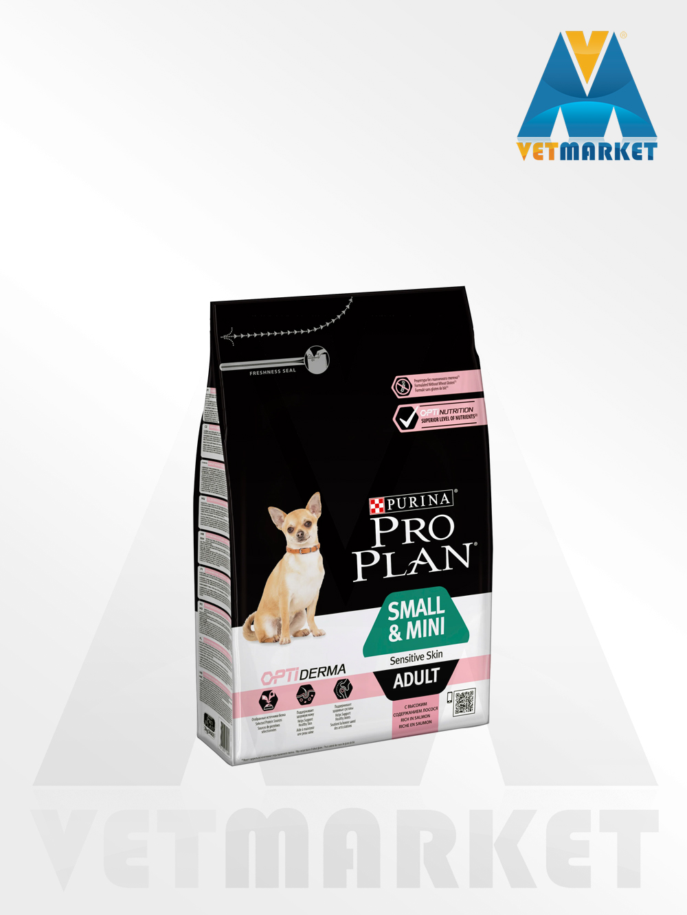 PURINA PRO PLAN Dog Small&Mini Adult Sensitive Skin – losos 3kg