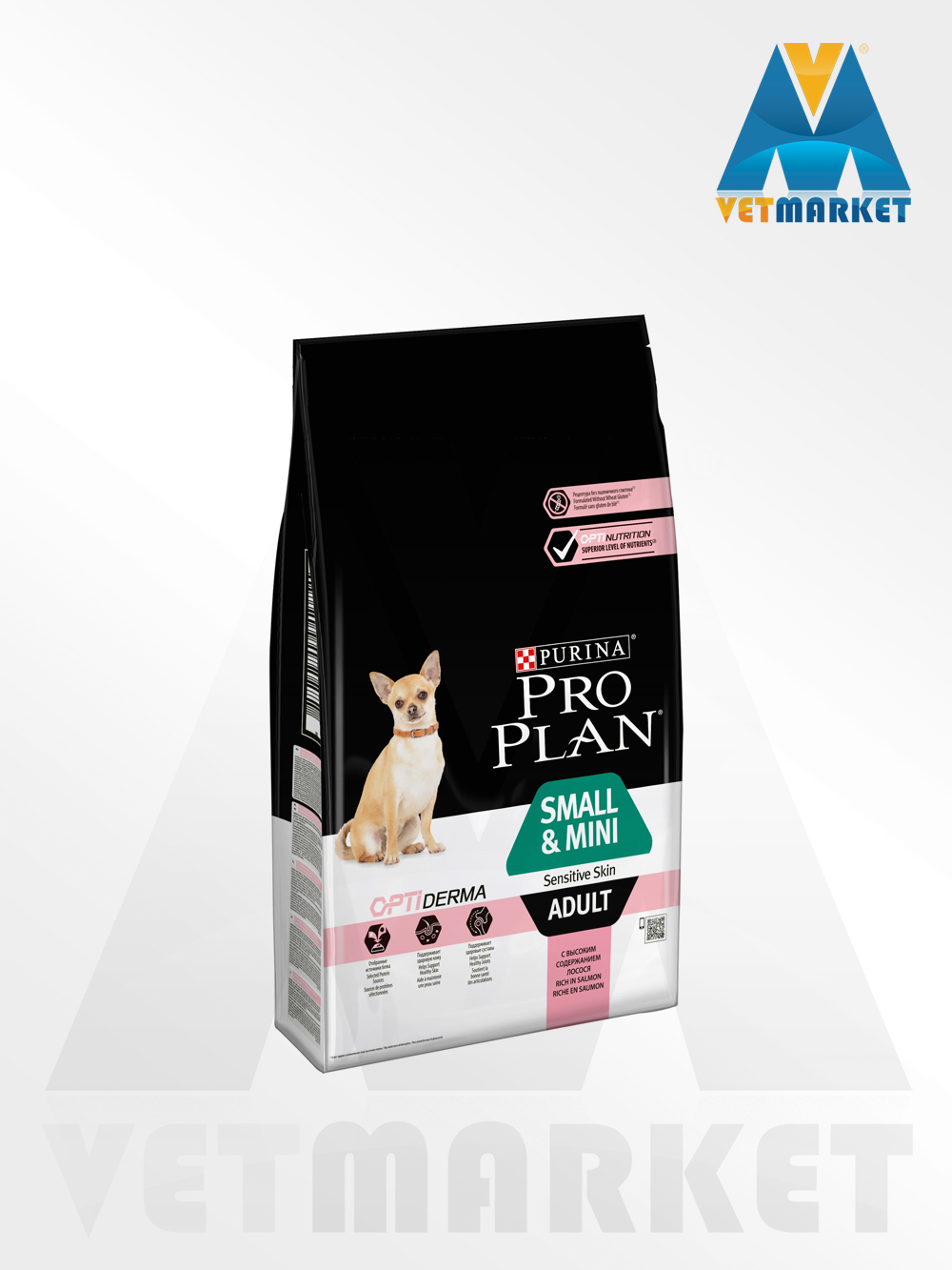 PURINA PRO PLAN Dog Small&Mini Adult Sensitive Skin – losos 7kg