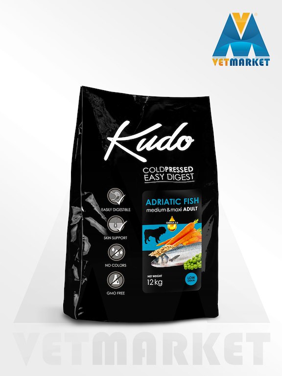 KUDO ADRIATIC FISH MEDIUM & MAXI ADULT 12kg