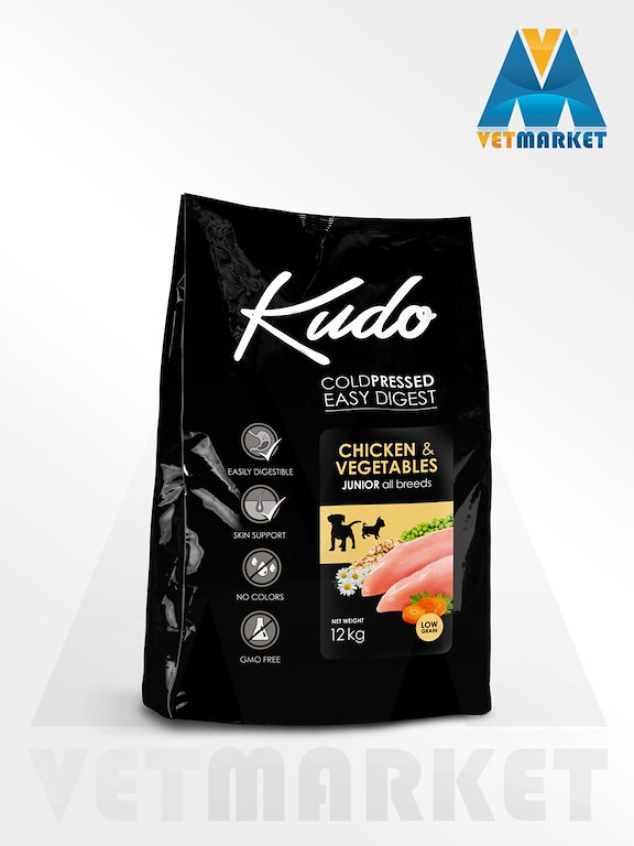 KUDO CHICKEN & VEGETABLES JUNIOR ALL BREEDS 12kg