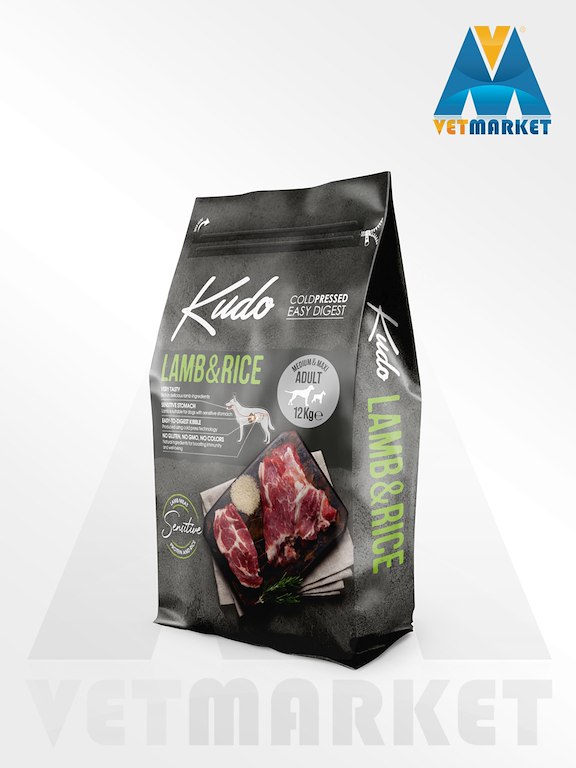 KUDO LAMB & RICE ADULT MEDIUM & MAXI 12kg