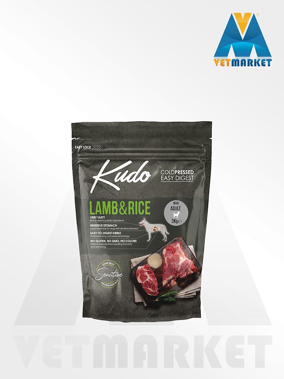 KUDO LAMB & RICE MINI ADULT 3kg