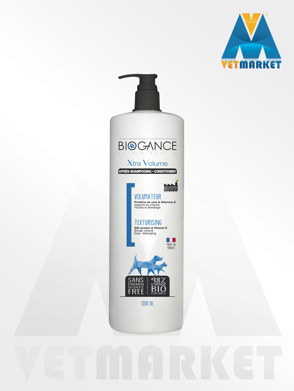 BIOGANCE XTRA VOLUME CONDITIONER DOG-CAT 1l