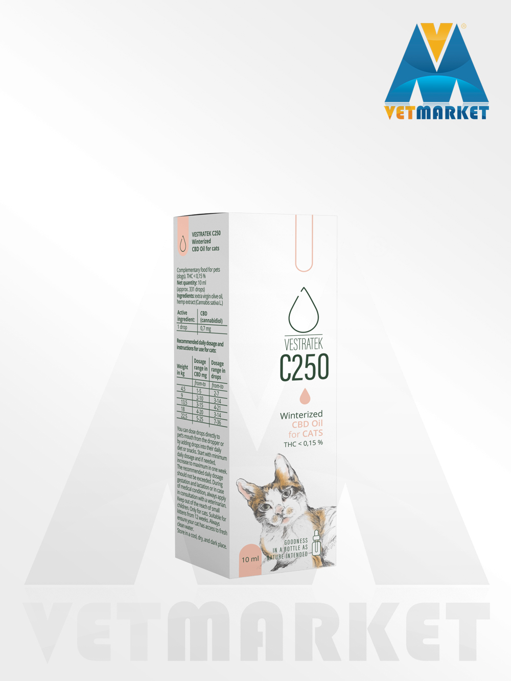 VESTRATEK C250 CBD ulje za mačke 10ml