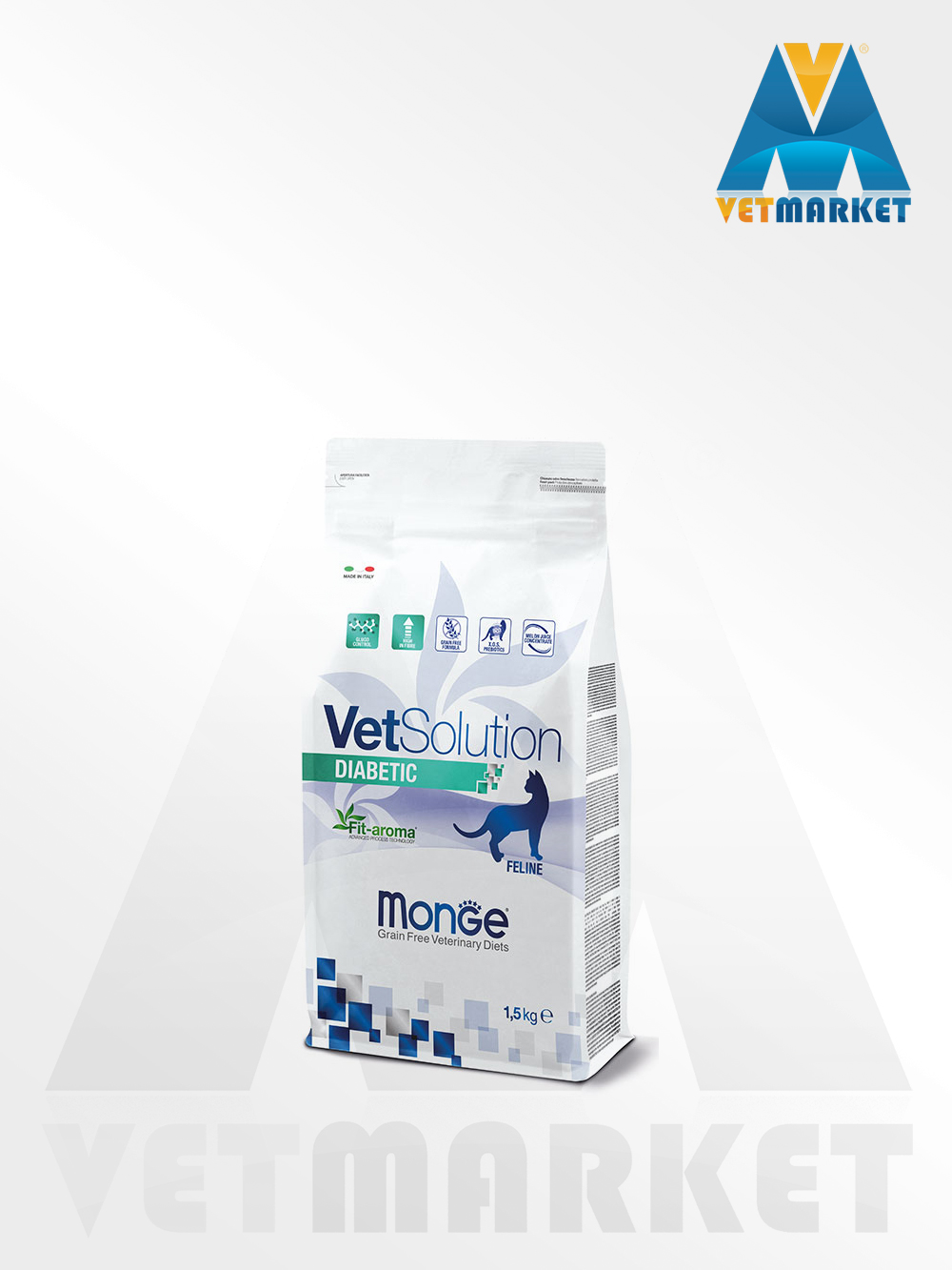 MONGE VetSolution Diabetic CAT 1.5kg