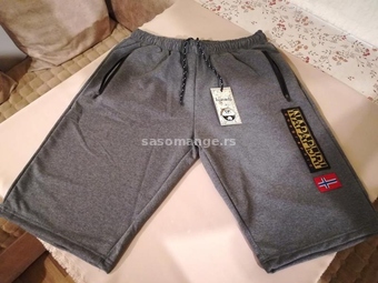 Nove muske pamucne bermude Napapijri Sive Veliki brojevi 3XL 4XL 5XL Novo