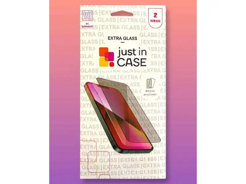 JUST IN CASE 2U1 EXTRA GLASS PRIVACY ZA IPHONE 12/12 PRO