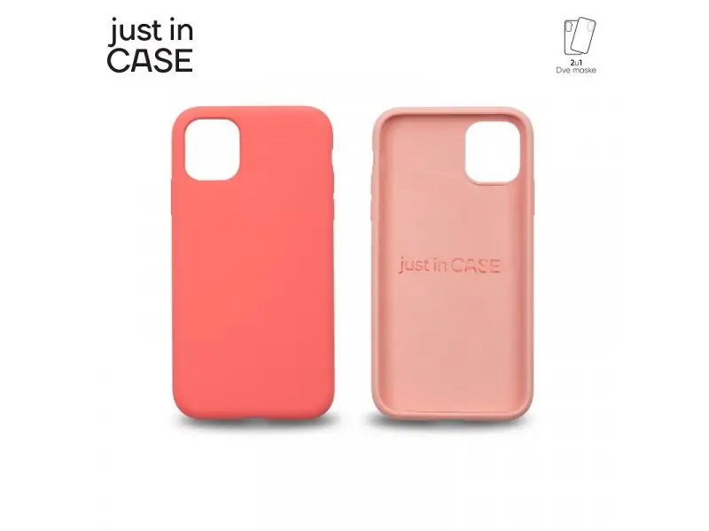 JUST IN CASE 2U1 EXTRA CASE MIX PLUS PAKET PINK ZA IPHONE 11