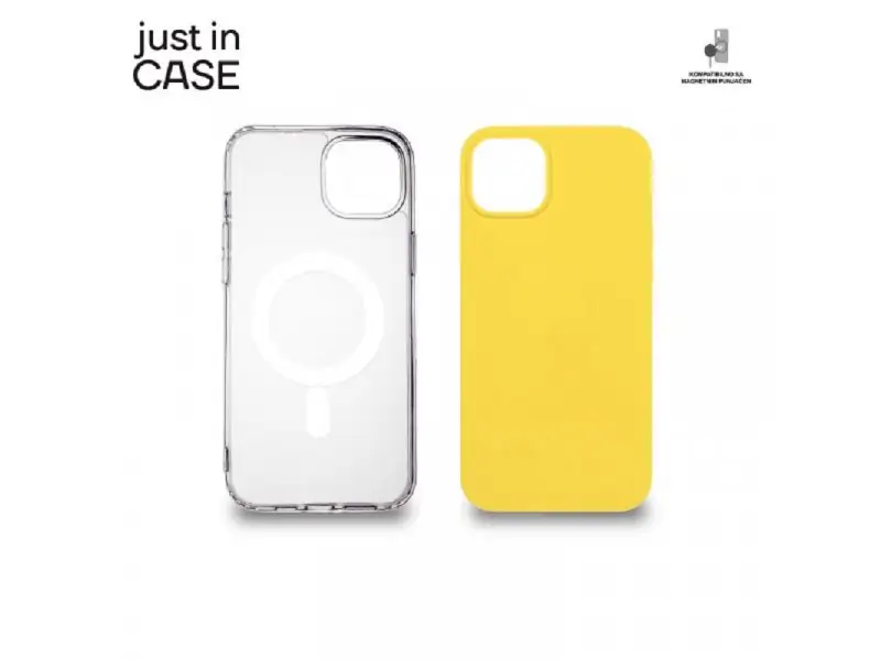 JUST IN CASE 2U1 EXTRA CASE MAG MIX PAKET MASKI ZA TELEFON ŽUTI ZA IPHONE 14 PLUS