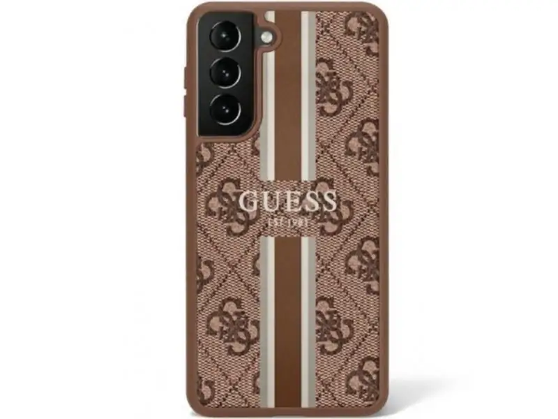 GUESS FUTROLA ZA SAMSUNG S23 BROWN 4G PRINTED STRIPE