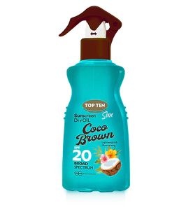 TOP TEN COCO BROWN TANNING DRY OIL SPF20