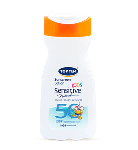 TOP TEN KIDS SENSITIVE SUNSCREEN LOTION SPF 50