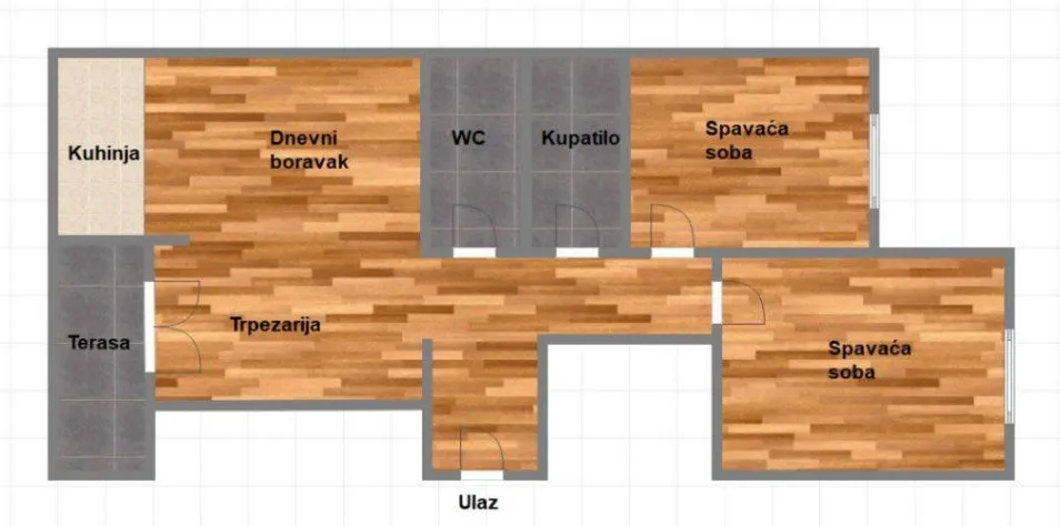 Prodaja, trosoban stan, 66m2, Stari Majur, Petrovaradin, Novi Sad