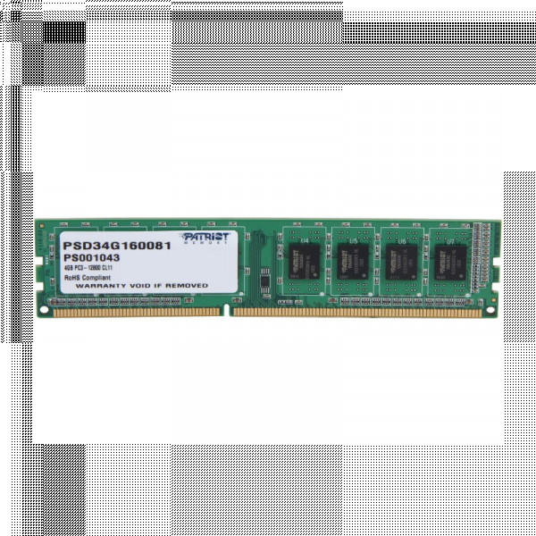 Memorija DDR3 4GB 1600MHz Patriot Signature PSD34G160081