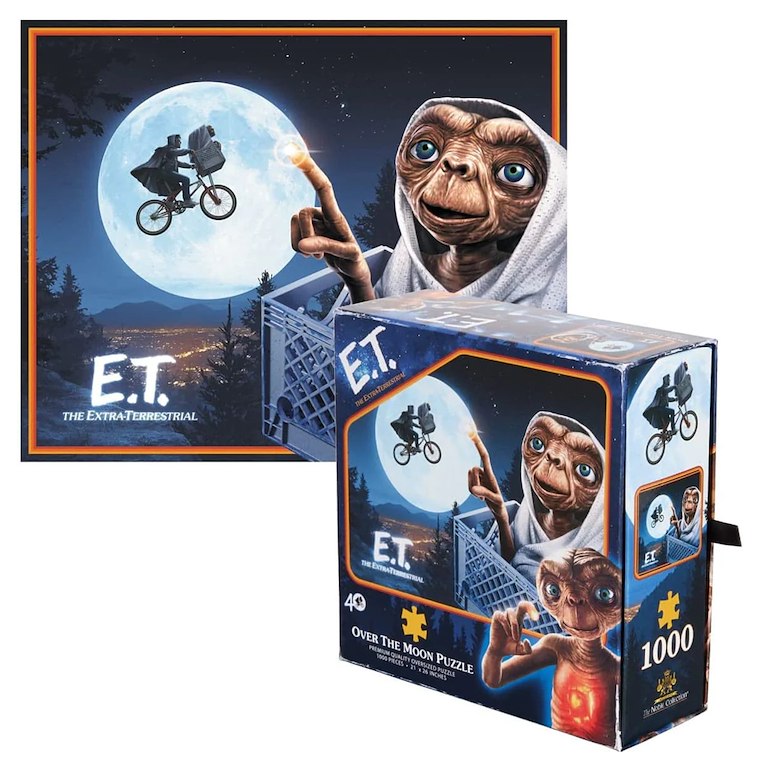 E.T. Puzzle Over The Moon