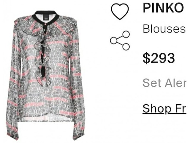 PINKO original bluza košulja kao nova IT 40