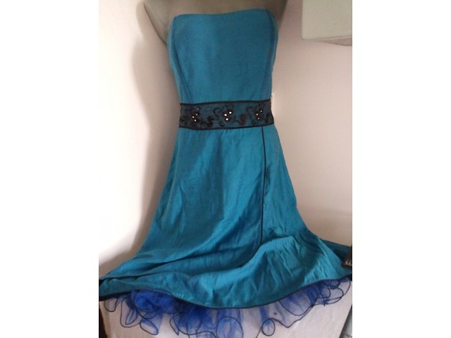 Nova MiM plava haljina sa ziponom M
