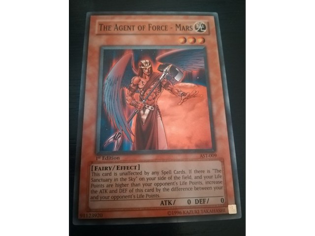 Yu-GI-OH!- The Agent of Force-Mars (Super rare)
