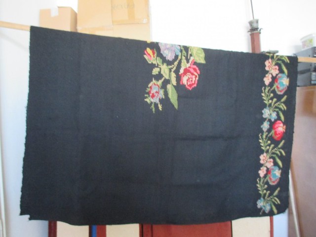 Starinski tkan prekrivač / vuna / 148 X 96 cm.