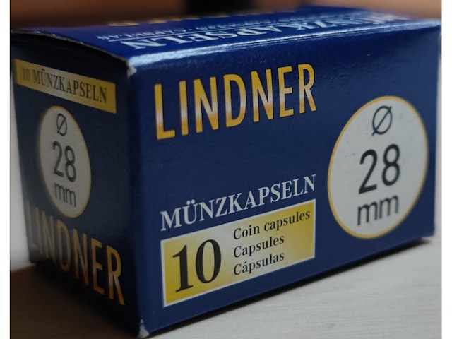 Lindner kapsule za kovanice. Promer 28 mm.