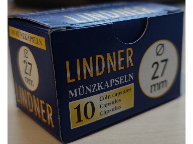 Lindner kapsule za kovanice. Promer 27 mm.