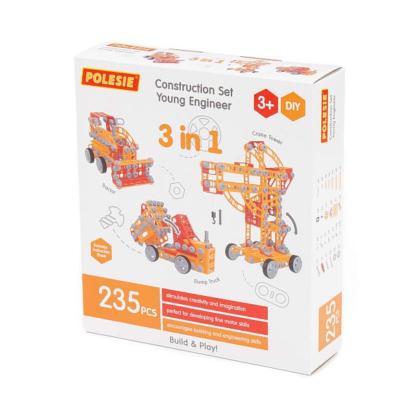 Igracka Konstruktor set 3u1 235 elemenata, Polesie