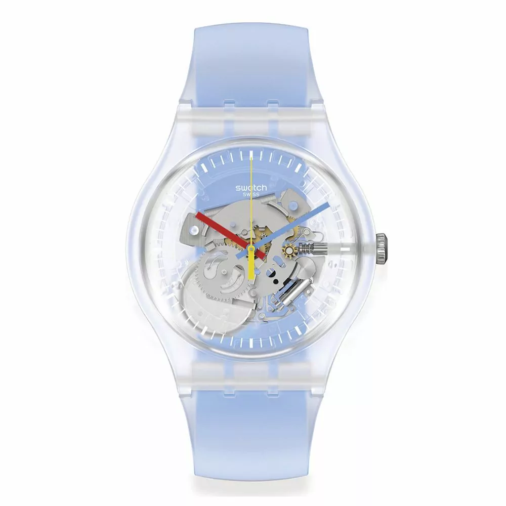 Swatch SUOK156 Clearly Blue Striped