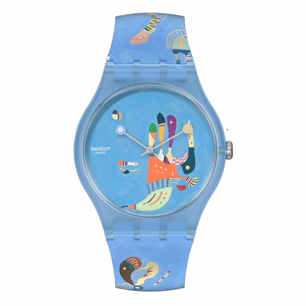 Swatch SUOZ342 Blue Sky By Vassily Kandinsky