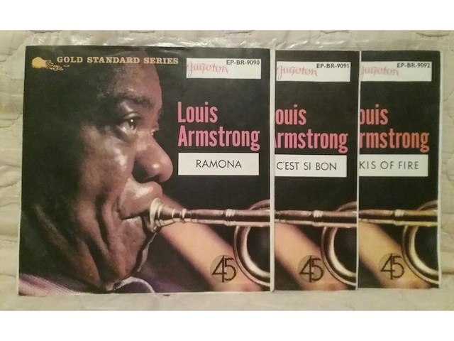 Komplet od 3 EP singla Louis Armstrong-Ramona/C`est si