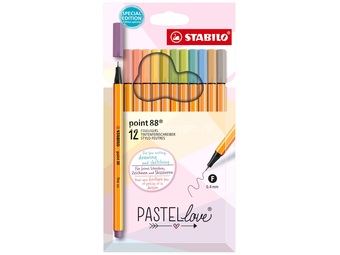 Lajner STABILO point 88 set 1/12 PASTELlove