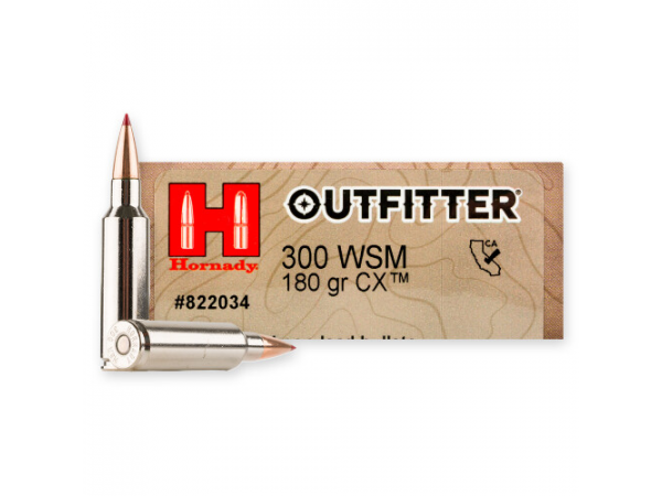 KARABINSKI METAK HORNADY .300 WSM 180GR CX-11,7g